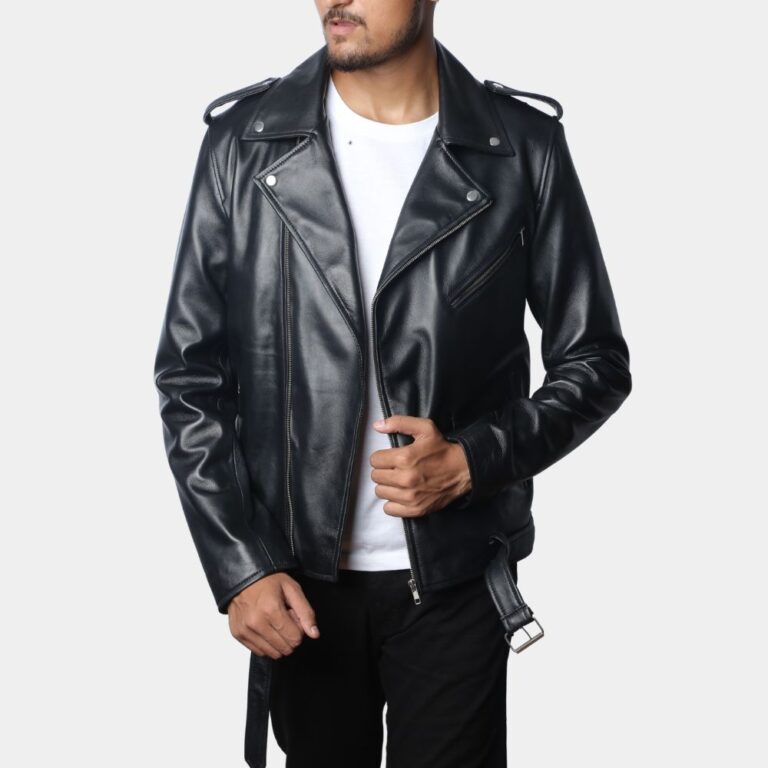 Men's Marlon Brando BRMC aka Black Rebels Motorcycle Club Leather Jacket