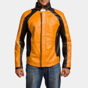 Infamous Cole Macgrath Yellow and Black Leather Jacket - SAFYD