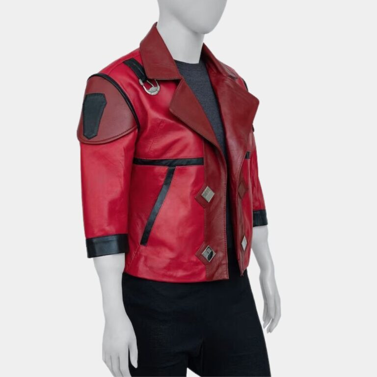 Arcane 4 Violet Red Leather Jacket | League of legends VI Hailey ...