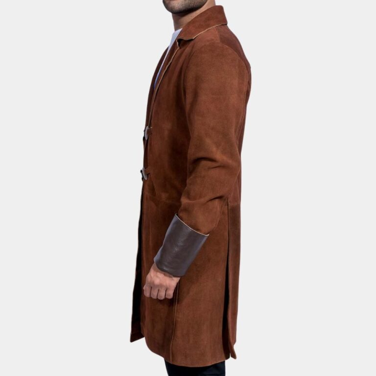 Firefly Captain Malcolm "Mal" Reynolds Suede Leather Trench Coat - SAFYD
