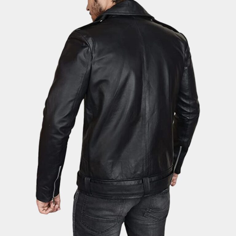 TWD Negan Leather Biker Jacket aka The Walking Dead Superstar Negan ...
