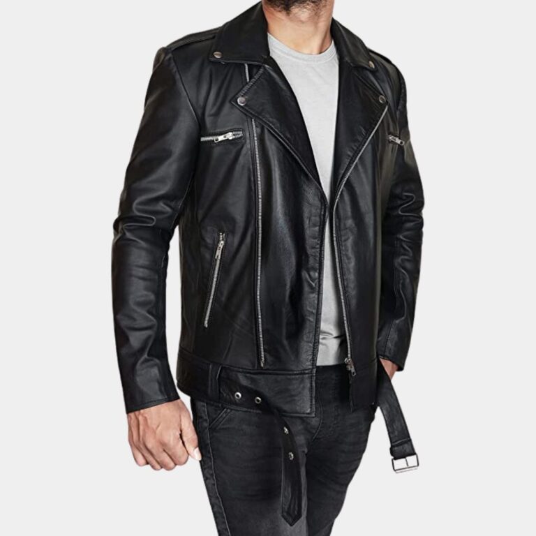 TWD Negan Leather Biker Jacket aka The Walking Dead Superstar Negan ...
