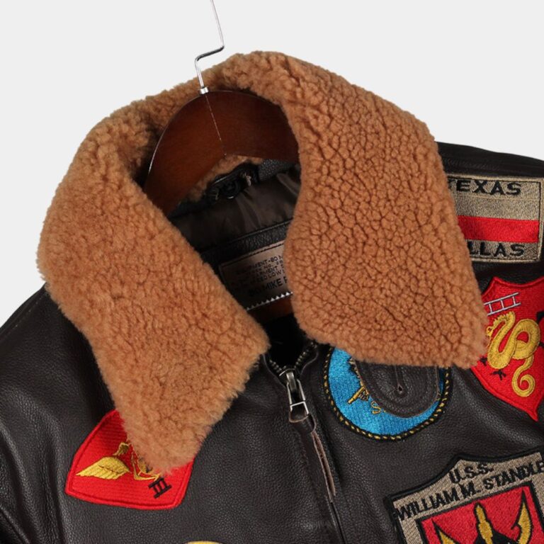 Top Gun Maverick Brown G-1 Pilot Leather Aviator Jacket - SAFYD