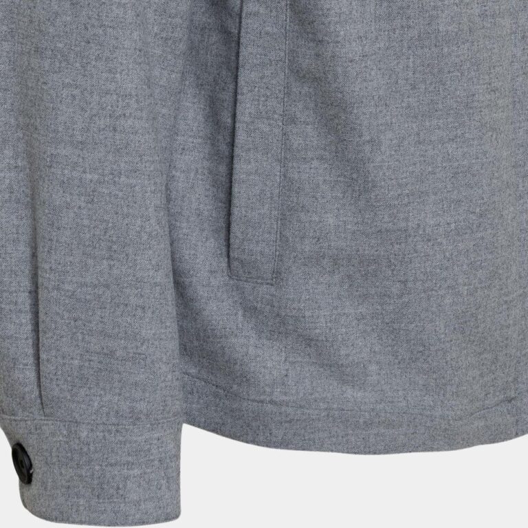 Tom Segura: Sledgehammer Grey Shirt Jacket in Cotton and Wool Fabric ...