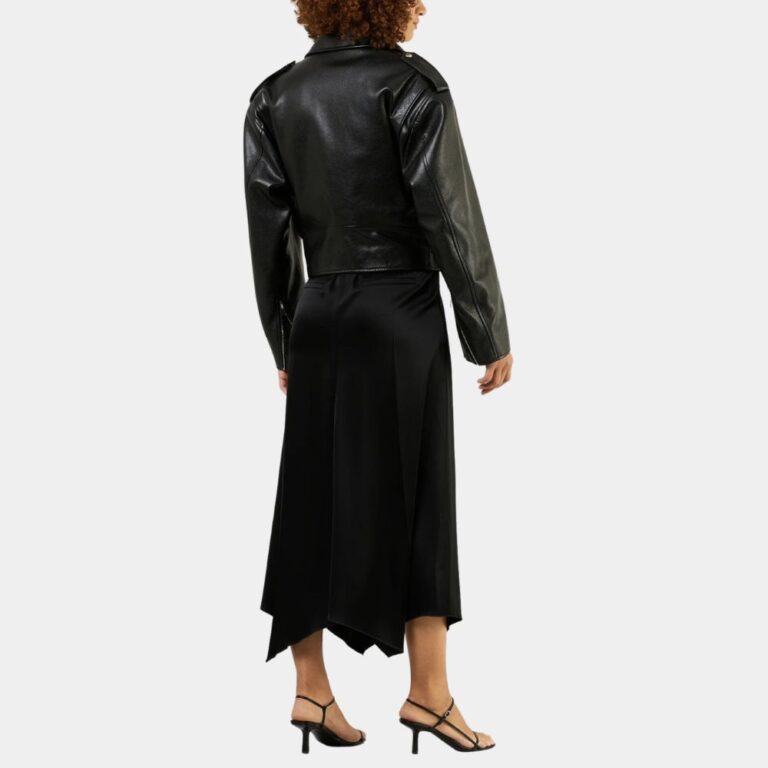 Grease Sandy Olsson aka Olivia Newton-John Leather Biker Jacket in ...