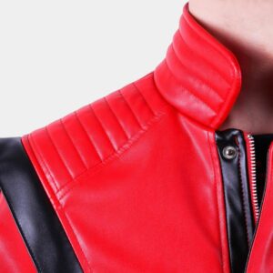 Michael Jackson Thriller Red Leather Jacket | 70s Style Vintage Leather ...
