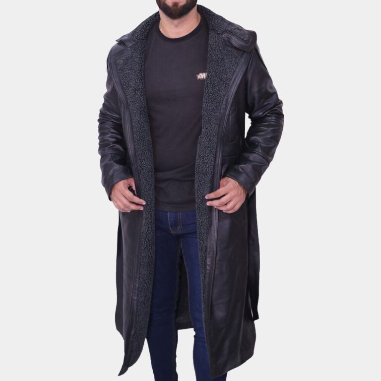Ryan Gosling Blade Runner 2049 Black Leather With Shearling Lining ...