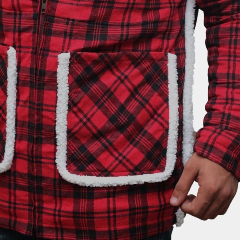 Deadpool Flannel Jacket aka Wade Wilson Plaid Pattern Coat with ...