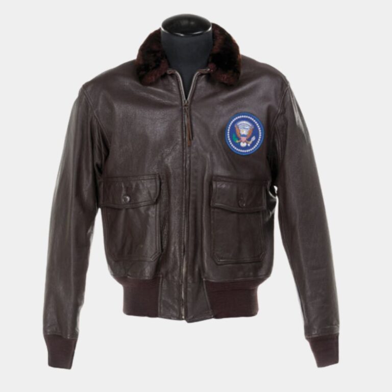 John F. Kennedy Iconic Presidential Leather G-1 Bomber Jacket - U.S ...