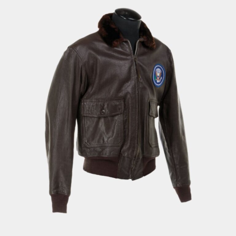 John F. Kennedy Iconic Presidential Leather G-1 Bomber Jacket - U.S ...