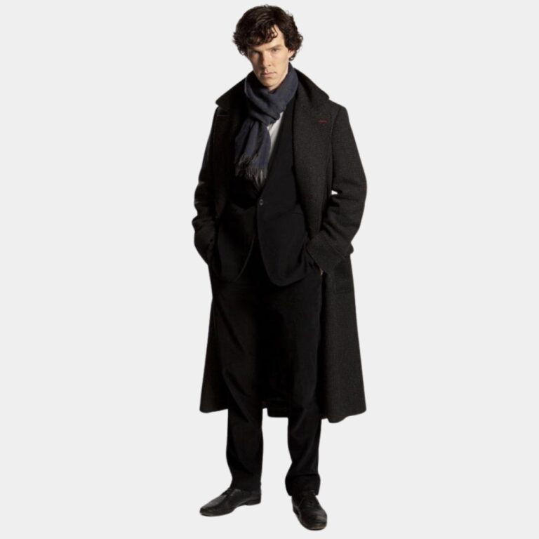Sherlock Holmes Trench Coat aka Benedict Cumberbatch Wool Long Overcoat ...