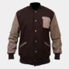 Hotline Miami Jacket's Brown Letterman Jacket - Lightweight Varsity ...