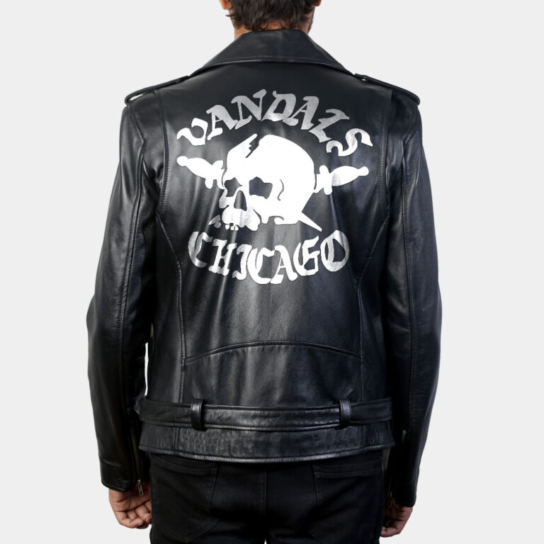 The Bikeriders Vandals Chicago Motorcycle Club Leather Jacket - Johnny ...