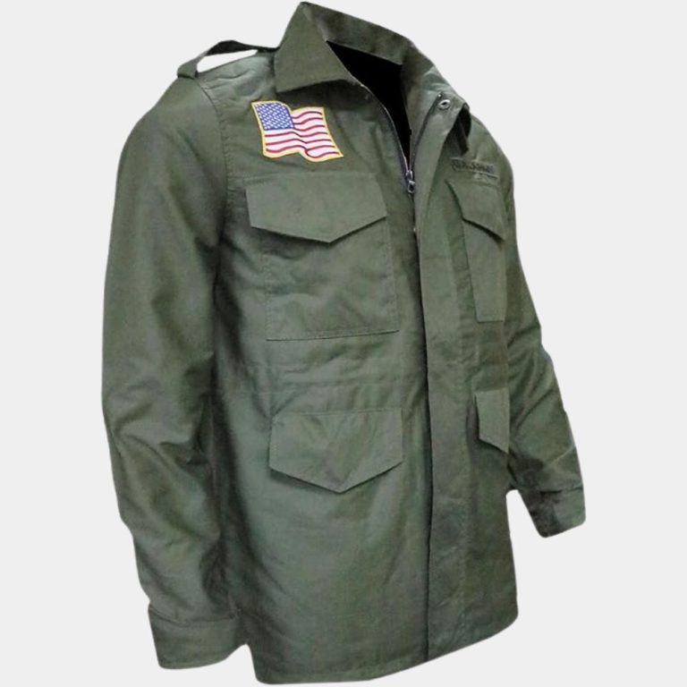 Rambo First Blood Green Military Jaclet - Sylvester Stallone WW2 M65 Cotton Military Jacket - SAFYD