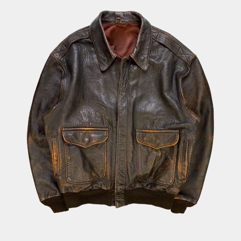 My Fault: London NickJacket | Matthew Broome Brown Vintage Leather A-2 ...