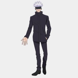 JJK Jacket aka Jujutsu Kaisen Gojo Satoru Uniform Black Cotton/Leather ...
