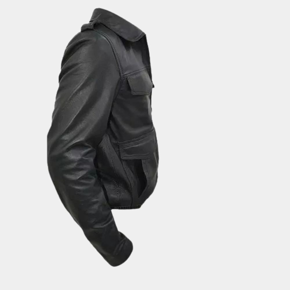 Polizei German Military Surplus Police Black Leather Jacket - Order Now ...