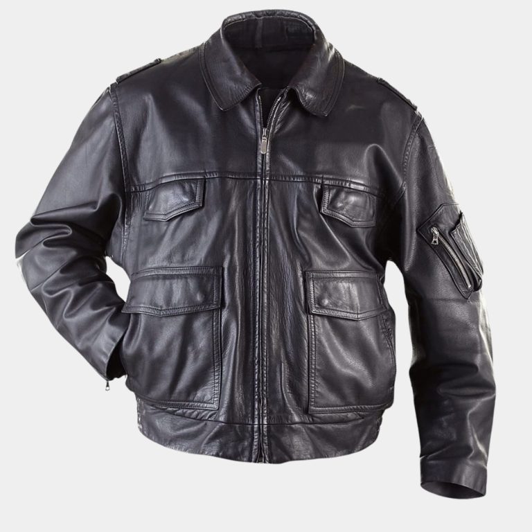 Polizei German Military Surplus Police Black Leather Jacket - Order Now ...