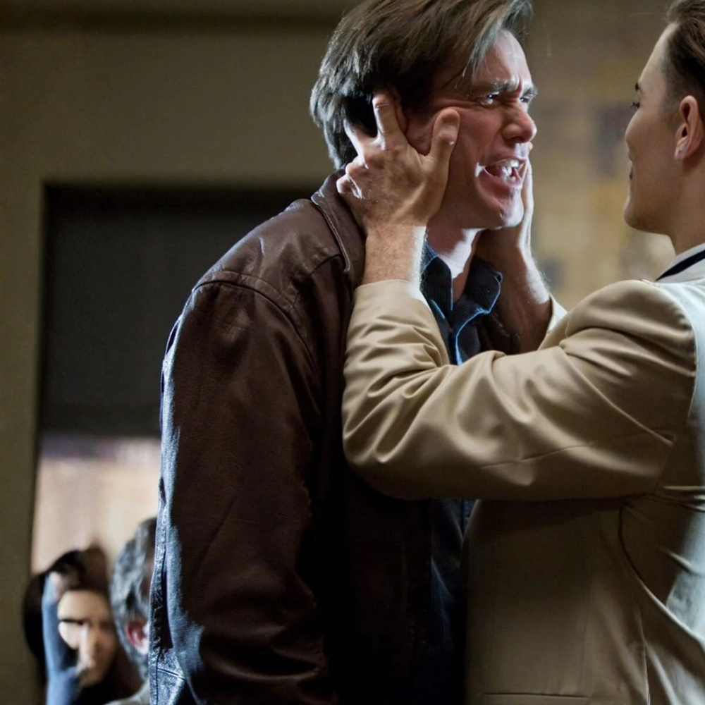 Yes Man Carl Allen aka Jim Carrey Tan Leather Jacket - Order Now at SAFYD