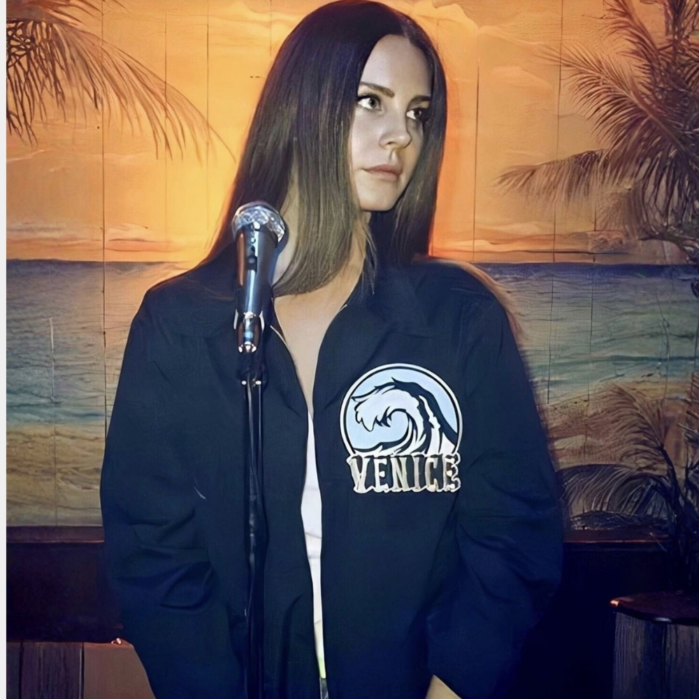 Venice Lana Del Rey Black Work Cotton Jacket - Order Now at SAFYD