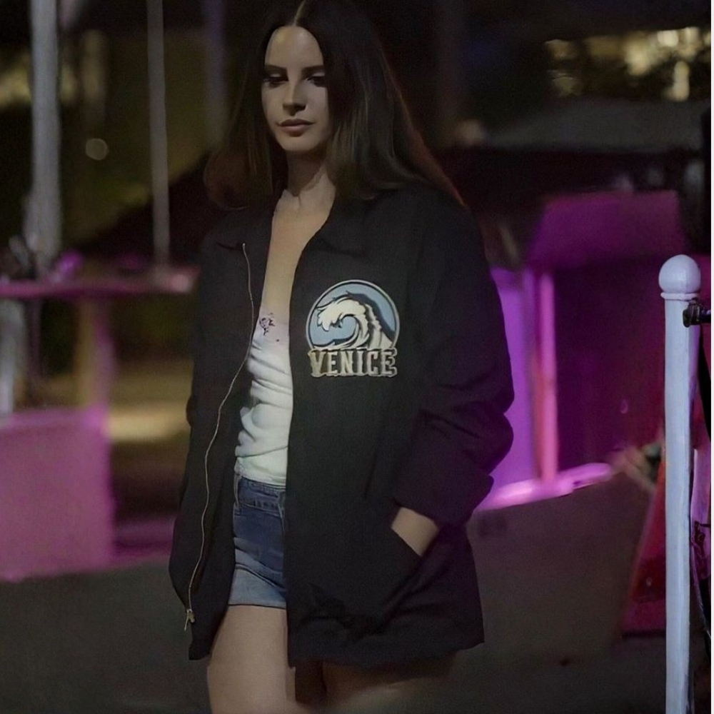 Venice Lana Del Rey Black Work Cotton Jacket - Order Now at SAFYD
