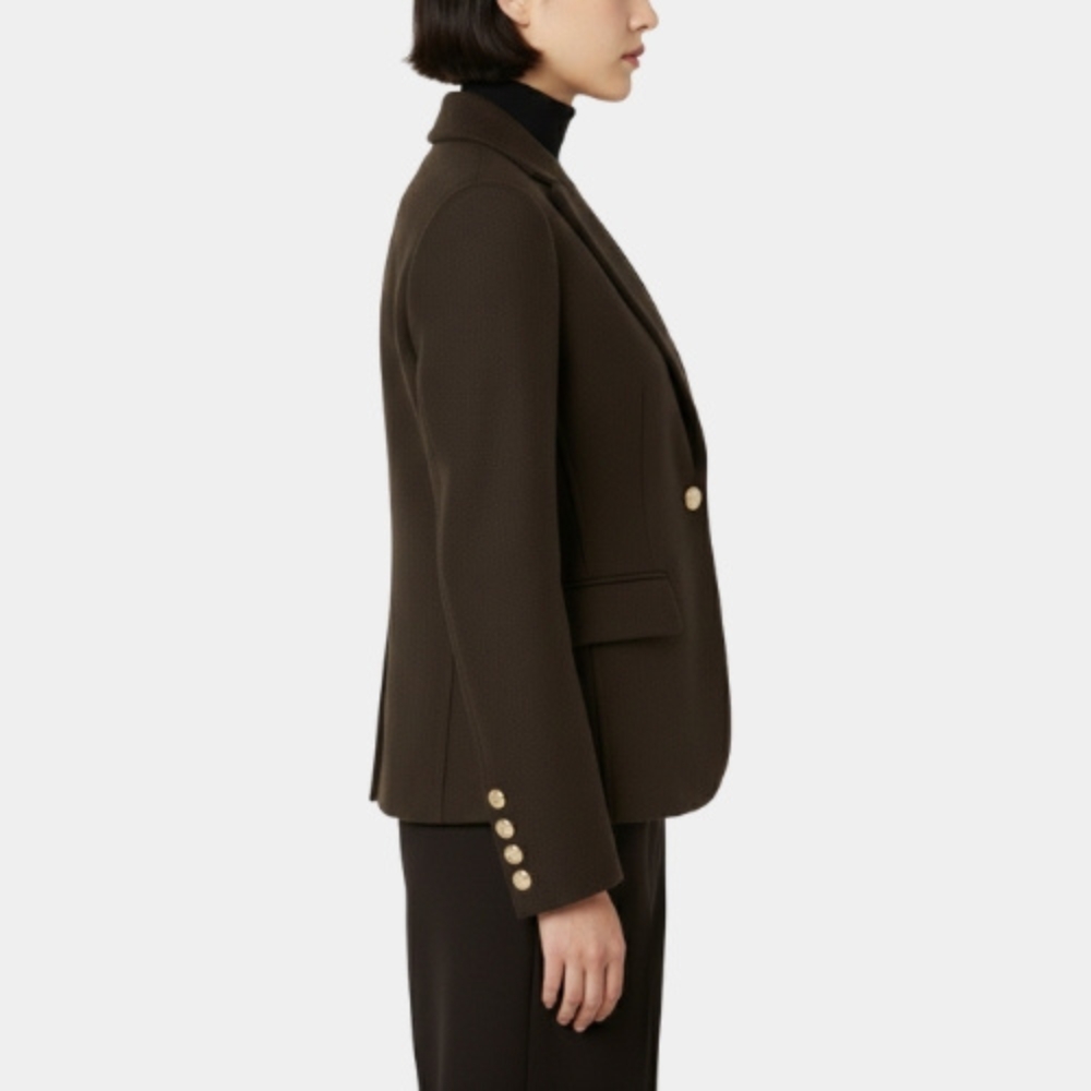 Mayor of Kingstown 2025 Nina Hobbs (Edie Falco) Green Wool Blend Jacket ...