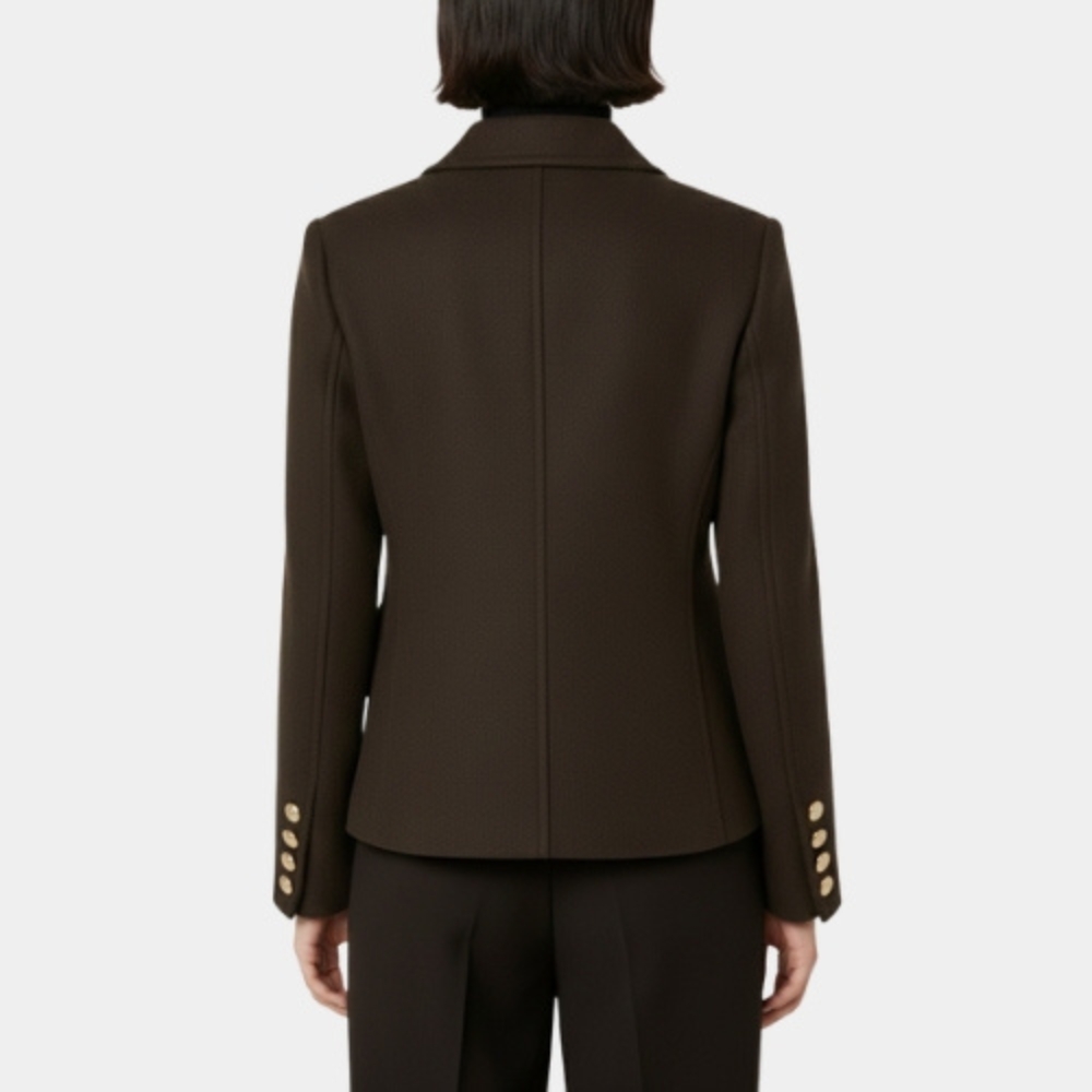 Mayor of Kingstown 2025 Nina Hobbs (Edie Falco) Green Wool Blend Jacket ...