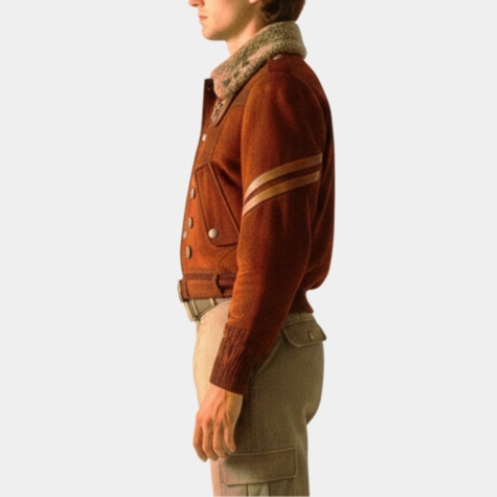 Fallout 2025 TV-Series Aaron Moten (Maximus) Red Shearling Jacket ...